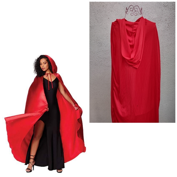 Country Silk Inc | Jackets & Coats | Red Hooded Cape Red Riding Hood ...
